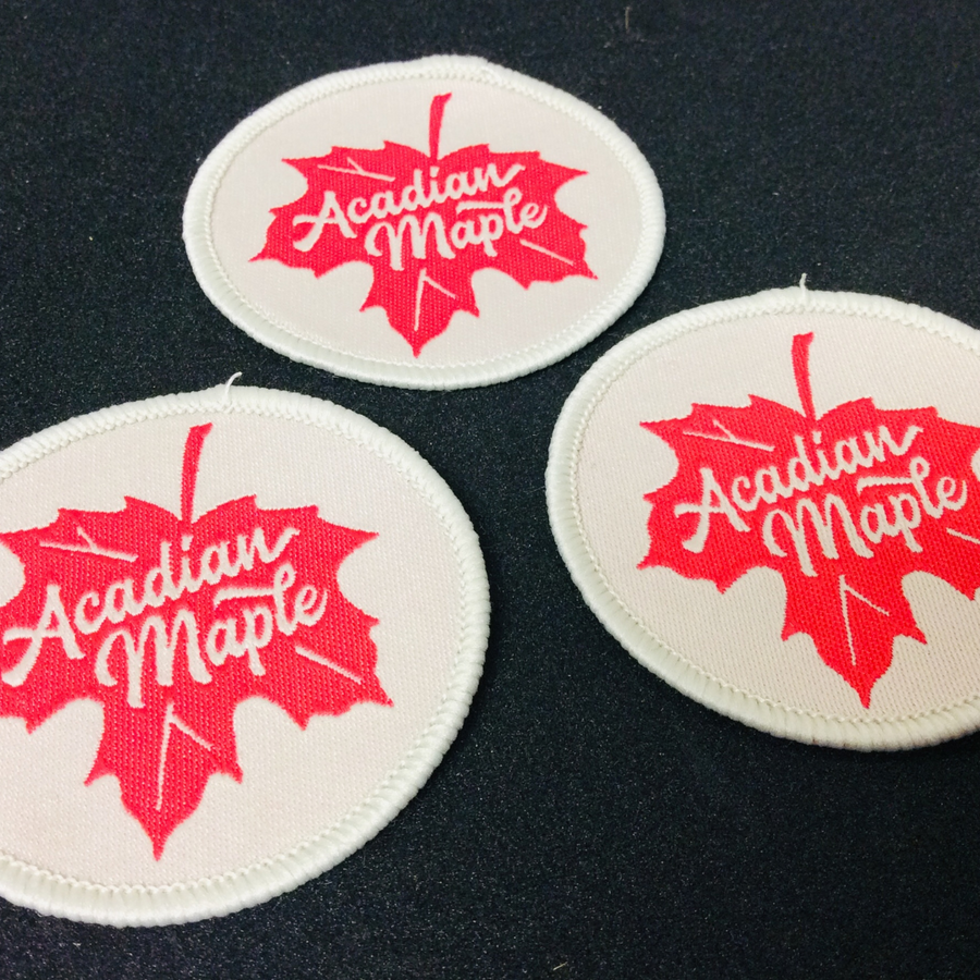 Acadian Maple Patches- Cream x Red – Acadian Maple Products