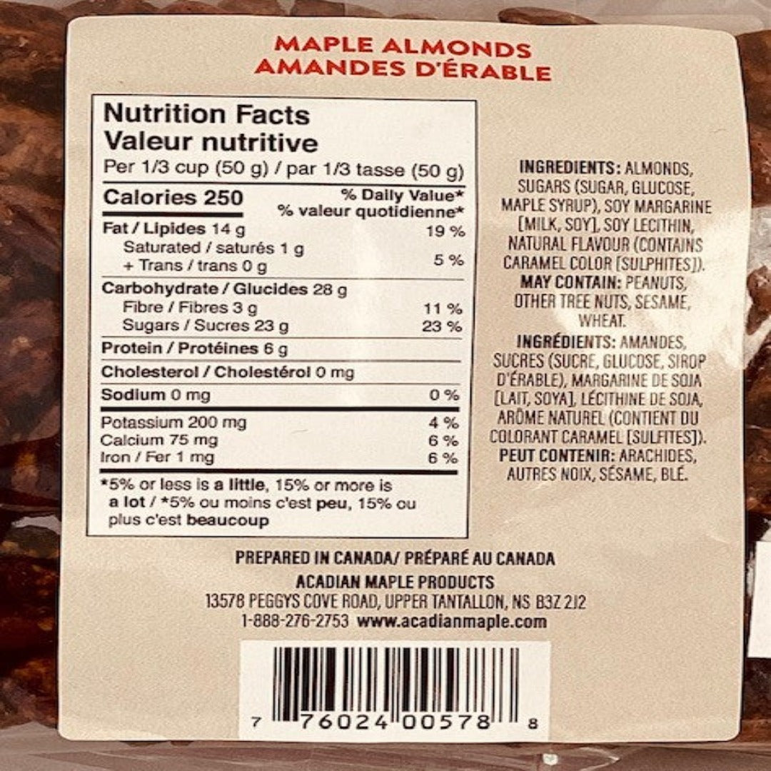 Maple Almonds – Acadian Maple Products